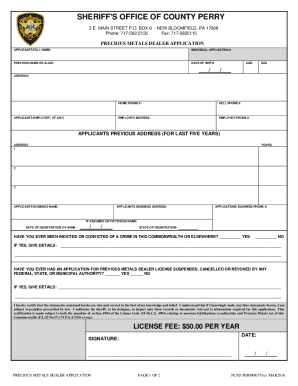 Fillable Online NORTHAMPTON COUNTY SHERIFFS DEPARTMENT Fax Email Print ...