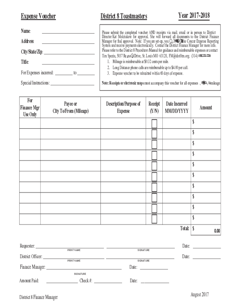 Fillable Online Toastmasters International -Use of Club Funds16 ...