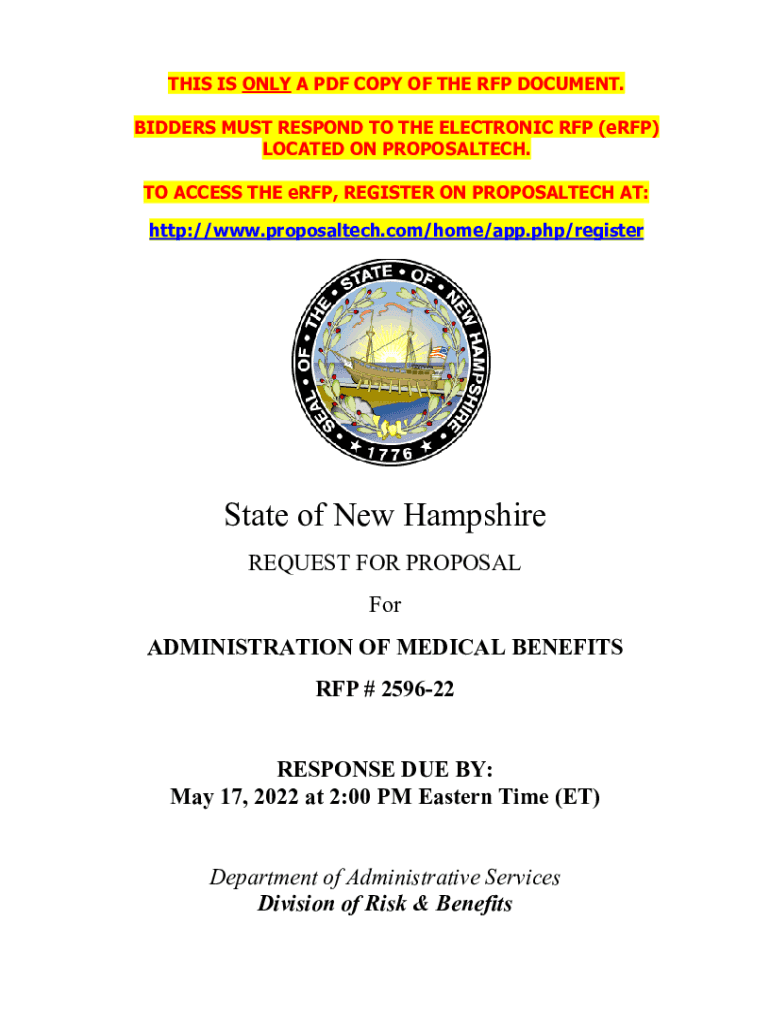 Fillable Online Request for Proposal TemplateFree RFP PDF & WordRequest ...