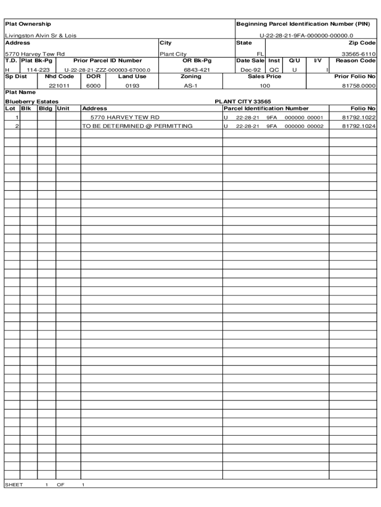 Fillable Online Livingston County, IL Plat Map - Property Lines, Land ...