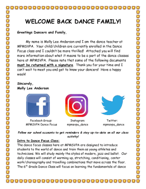 Fillable Online Welcome Speech For Dance Performance in English For ...