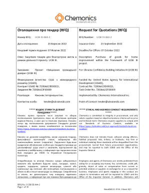 Fillable Online What is a RFQ (Request for Quotation) - RFP ...