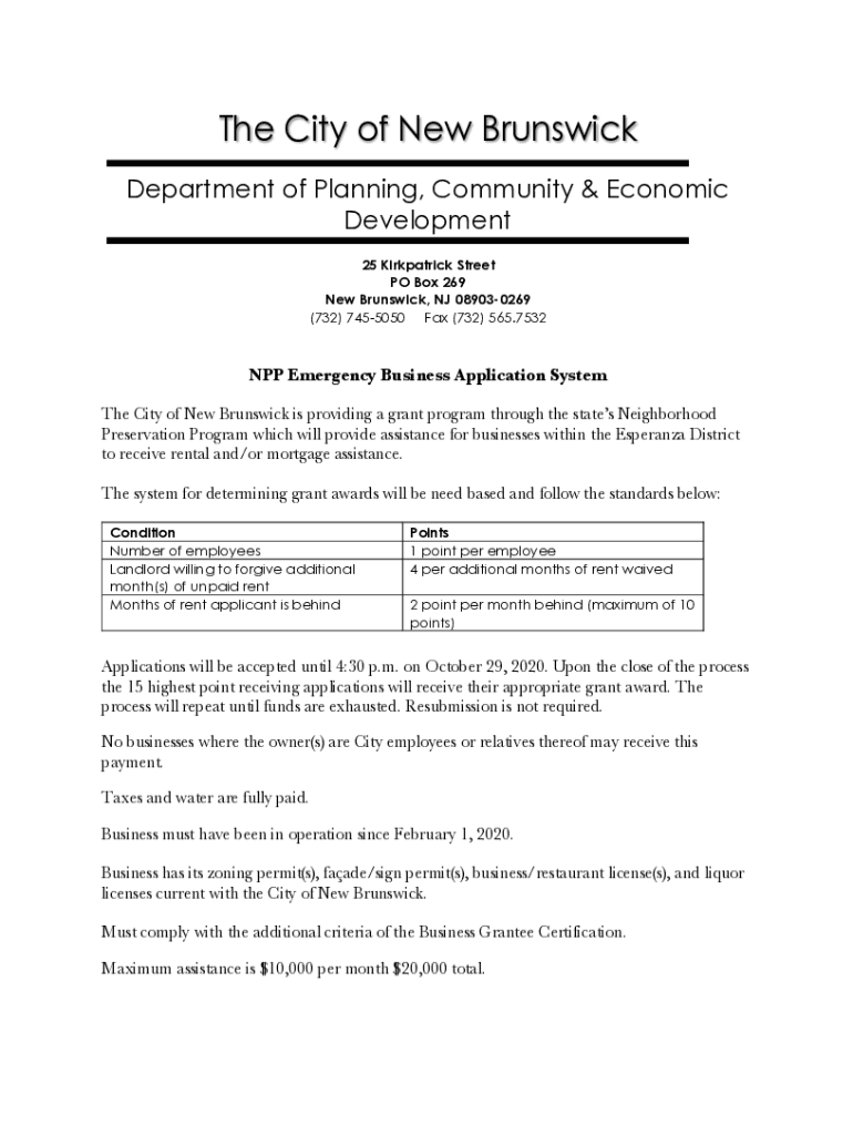 Fillable Online Community and Economic DevelopmentThe City of Brunswick Fax Email Print - pdfFiller