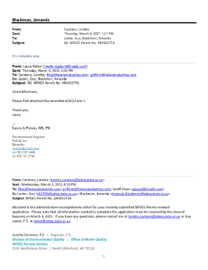 Fillable Online ADEQ Form 1 March 3 Fax Email Print - pdfFiller