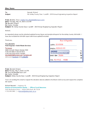 Fillable Online 2019 Annual Engineering Inspection Report - ADEQ Fax ...