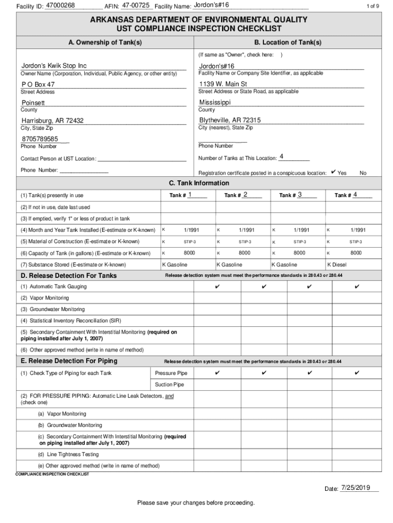 Fillable Online 47-00725 Facility Name: Fax Email Print - pdfFiller