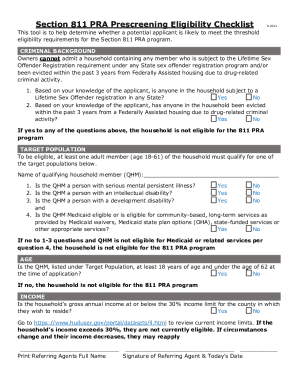 Fillable Online Section 811 Project Rental Assistance Program Referral ...