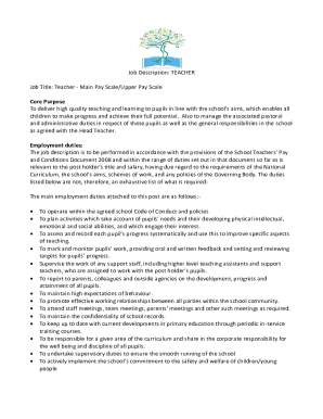 Fillable Online www.teachinherts.comugc-1/2/366275Job Description ...