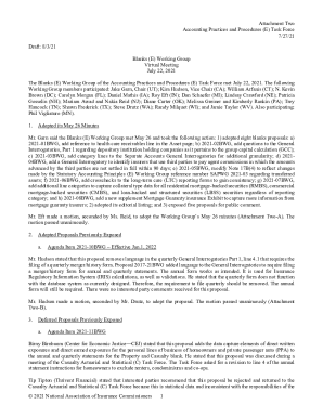 Fillable Online Accounting Practices and Procedures (E) Task Force Fax ...