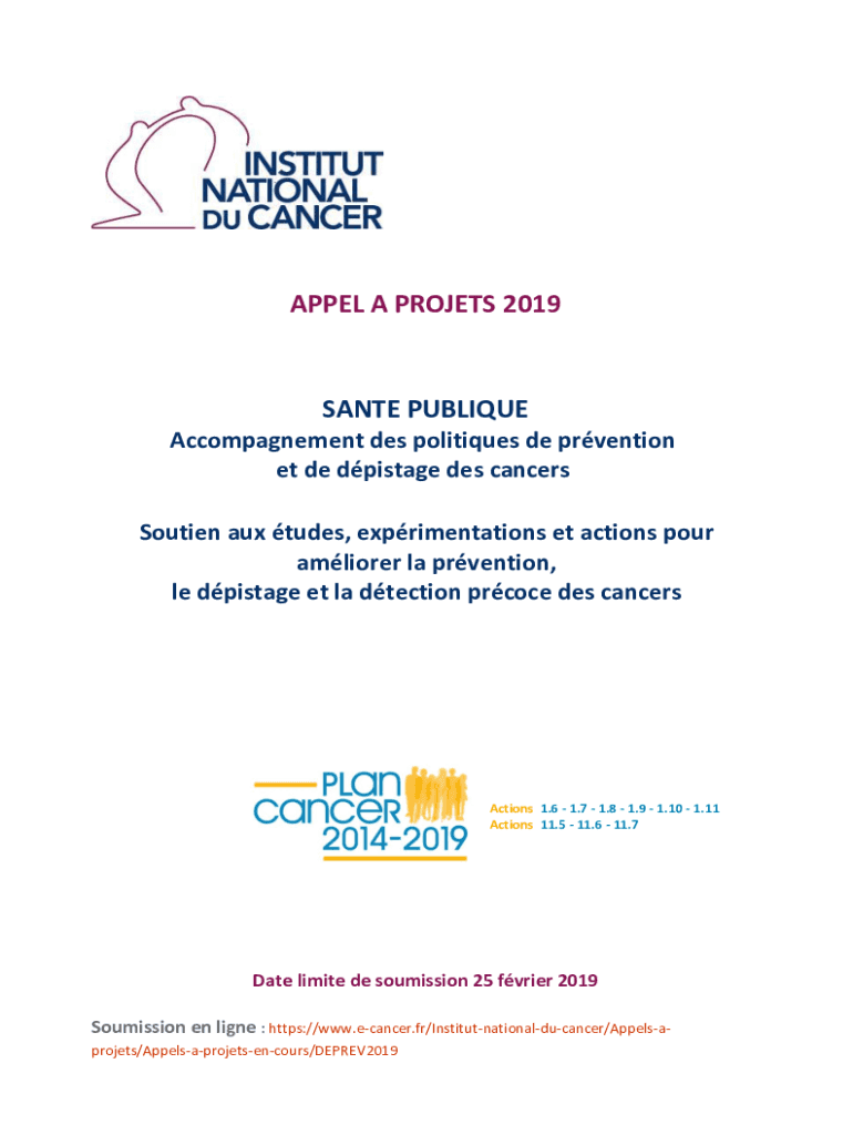 Fillable Online solidarites-sante.gouv.frarchivesarchivesAppelprojet ...