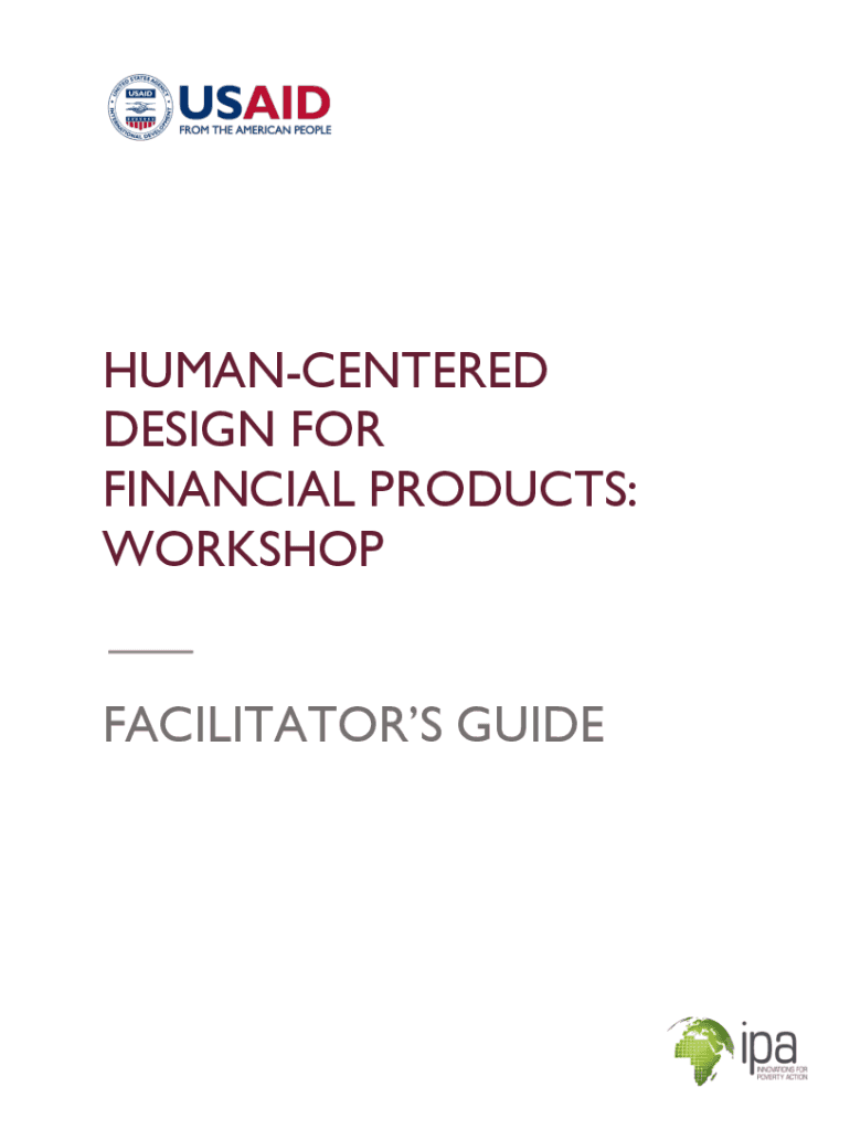 Fillable Online Human-Centered Design for Financial Products - Facilitator's Guide Fax Email ...