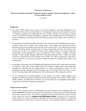 Fillable Online Draft Terms of Reference Mid-term evaluation of the ...