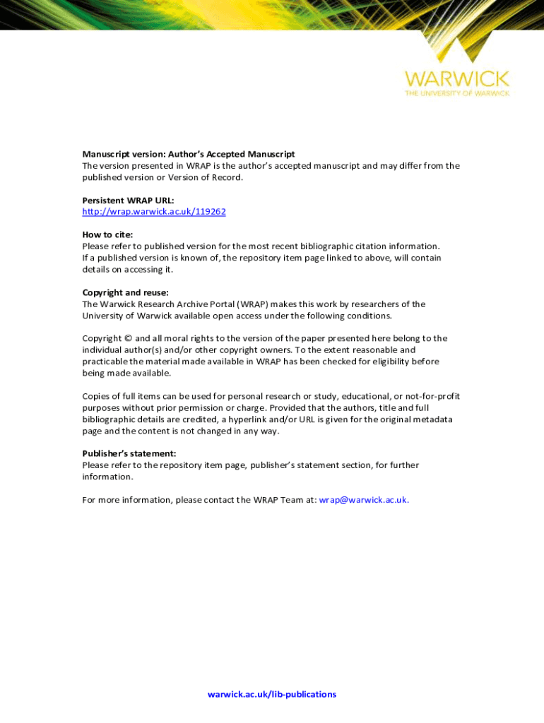 Fillable Online wrap warwick ac WRAP-income-shocks-suicides-causal ... - WRAP: Warwick Fax Email ...