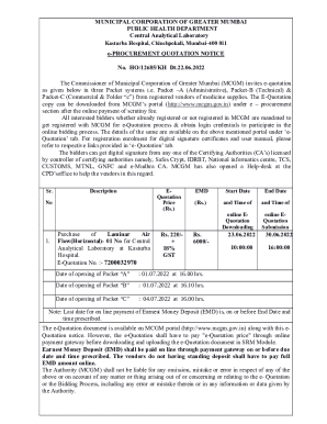 Fillable Online E-Quotation Document Fax Email Print - pdfFiller