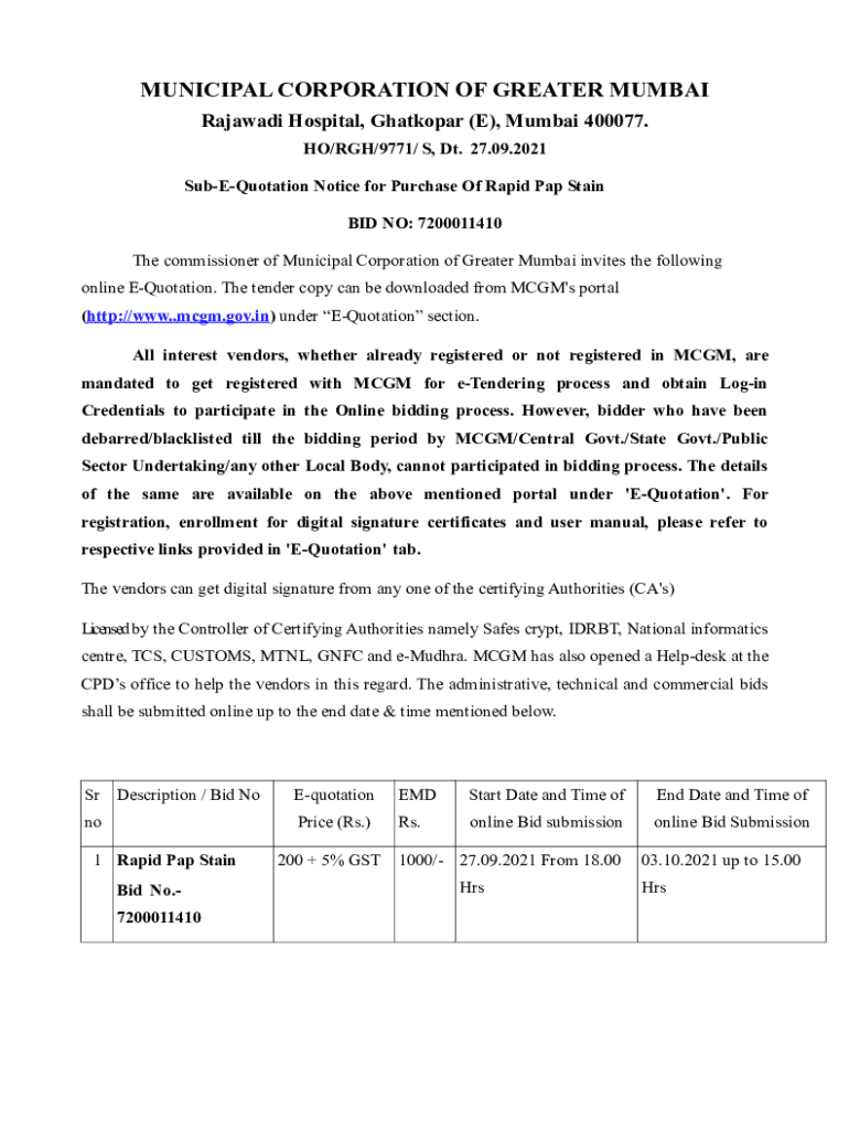 Fillable Online portal.mcgm.gov.in irj goShardaben hall vaccination center - Mumbai Fax Email ...