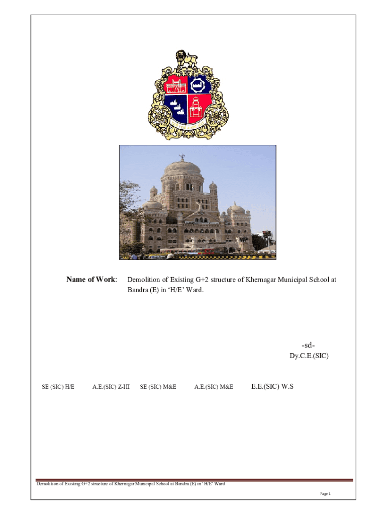 Fillable Online SECTION 02050 DEMOLITION OF EXISTING STRUCTURES A ...