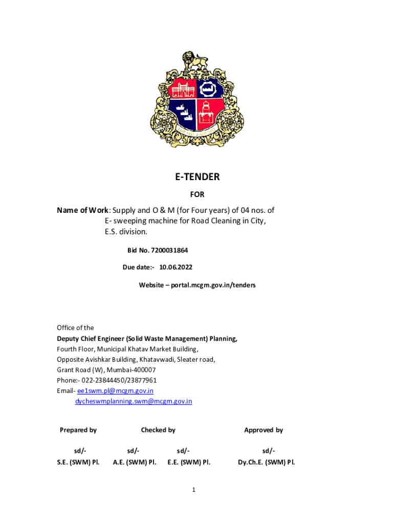 Fillable Online eTender - Current Tender Opportunities Fax Email Print ...