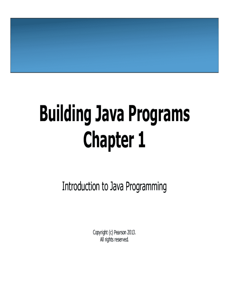 Fillable Online cis temple Building Java Programs Chapter 1 Introduction to Java Programming ...