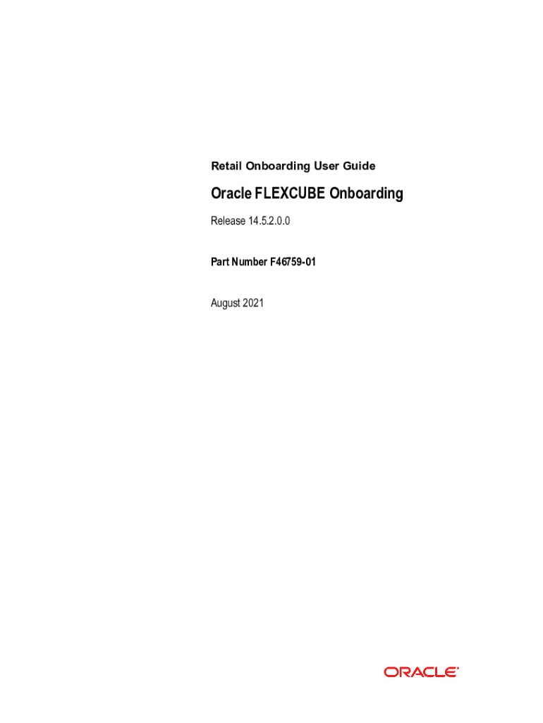 Fillable Online Retail Onboarding User Guide - Oracle Help Center Fax ...