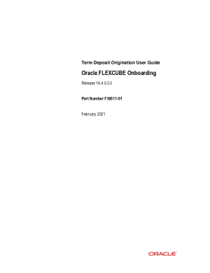 Fillable Online Oracle FLEXCUBE Universal Banking 14.4.0.0.0 ...