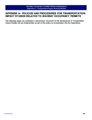 Fillable Online Highway Occupancy Permits - Pennsylvania Department of ...