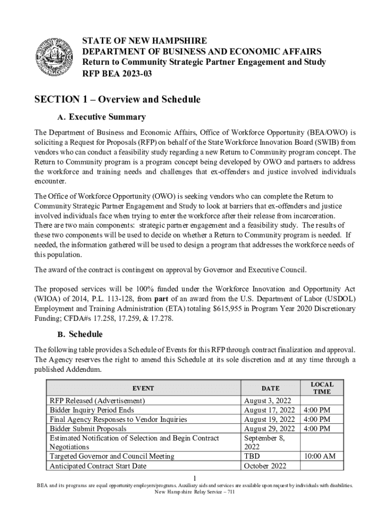 Fillable Online NEW HAMPSHIRE DEPARTMENT OF BUSINESS AND ECONOMIC AFFAIRS Fax Email Print ...