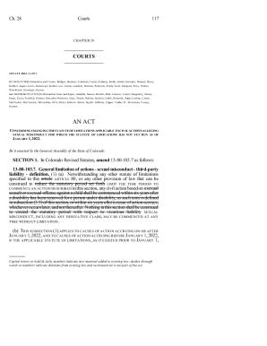 Fillable Online SENATE BILL 21-057 BY SENATOR(S) Winter and Gonzales ...