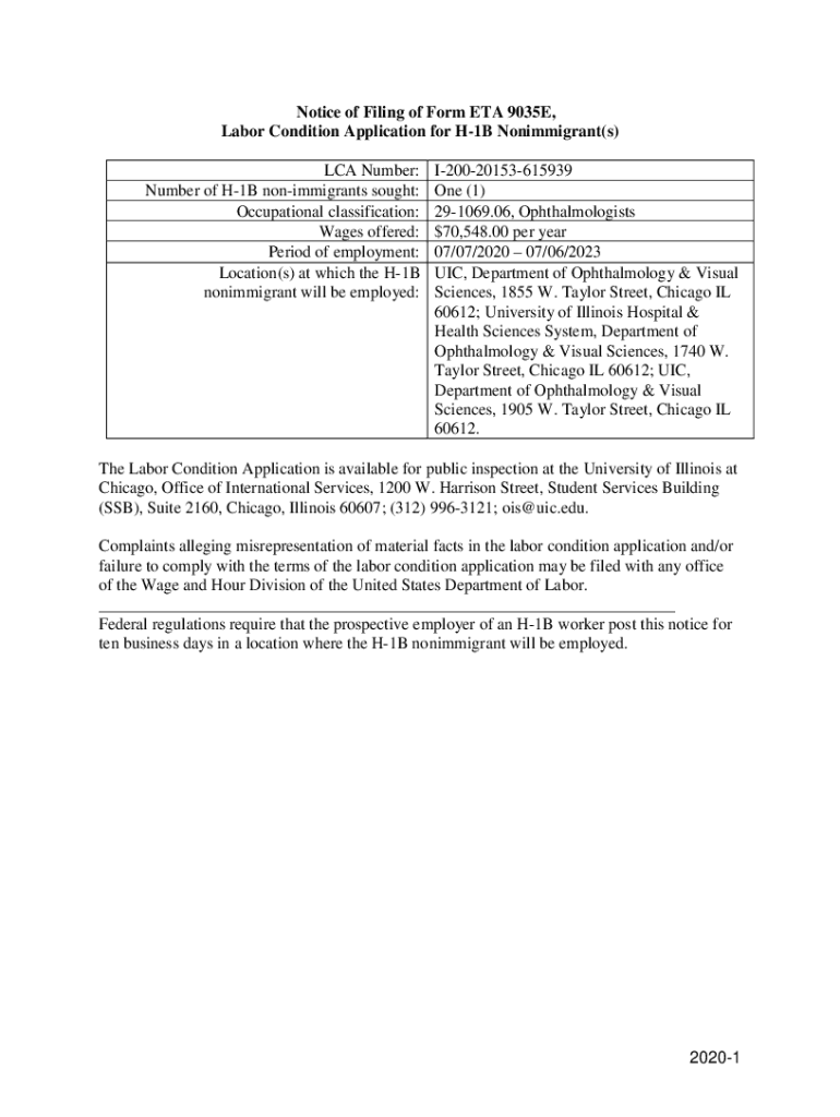 Fillable Online chicago medicine uic Fact Sheet #62M: What are an H-1B ...