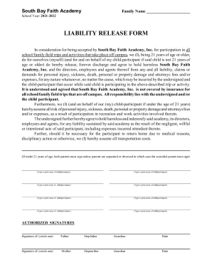 Fillable Online liability release form - Homeschool-Life.com Fax Email ...