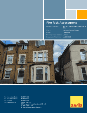 Fillable Online What are the 4 Types of Fire Risk Assessments? - 4site ...