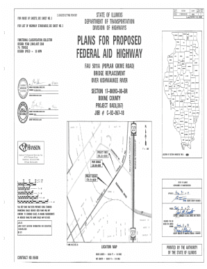 Fillable Online PLANS FOR PROPOSED FEDERAL AID HIGHWAY Fax Email Print ...