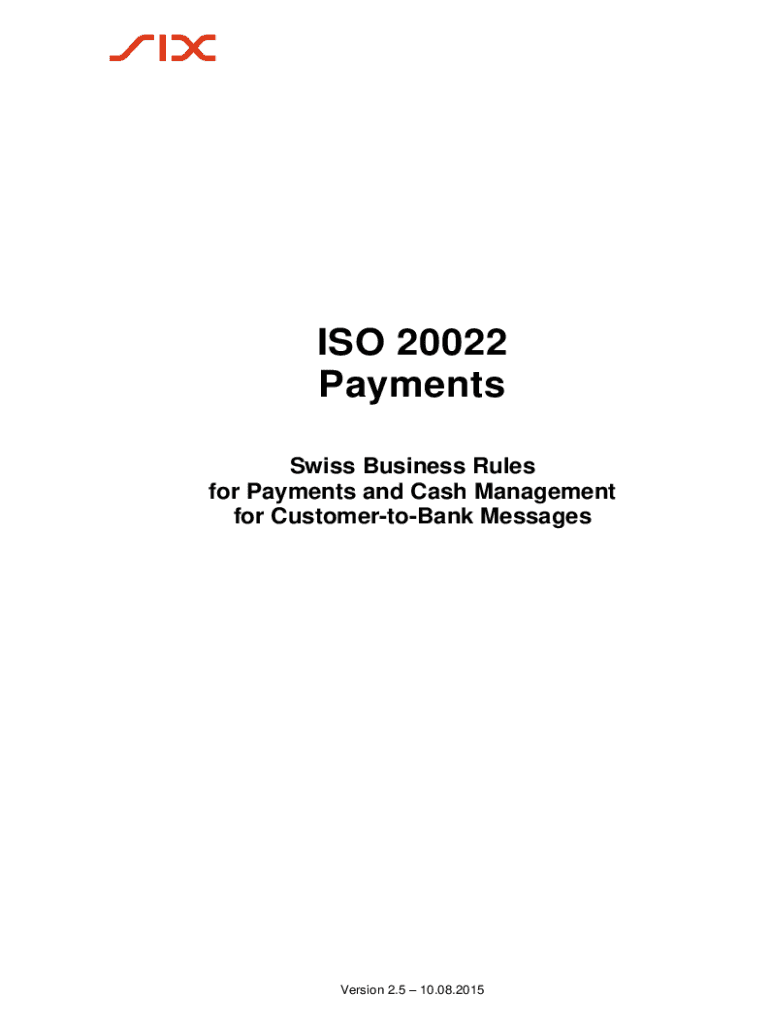 Fillable Online ISO 20022 and the future of paymentsJ.P. Morgan Fax Email Print - pdfFiller