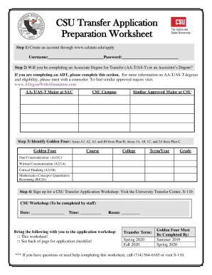 Fillable Online CSU Application Guides - Santa Ana College Fax Email ...