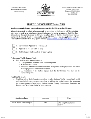 Fillable Online Traffic Impact Study ProcessPart 6: Perform Capacity ...