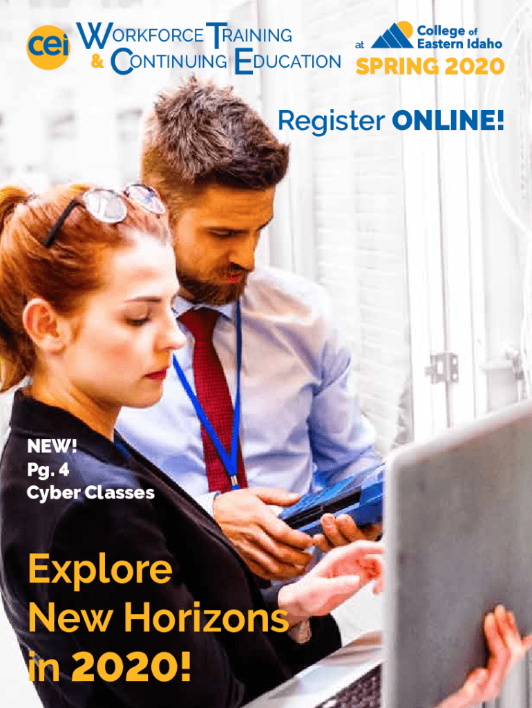 Fillable Online Explore New Horizons in 2020! - College of Eastern Idaho Fax Email Print - pdfFiller