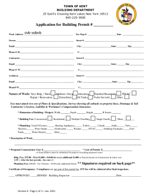 Fillable Online General Application for Building Permit Fax Email Print ...