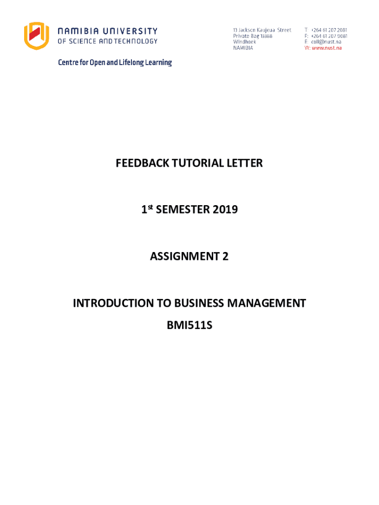Fillable Online BMI511S Feedback Tutorial Letter - Assignment 2.pdf ...