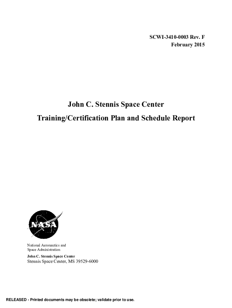 Fillable Online procurement ksc nasa John C. Stennis Space Center ...