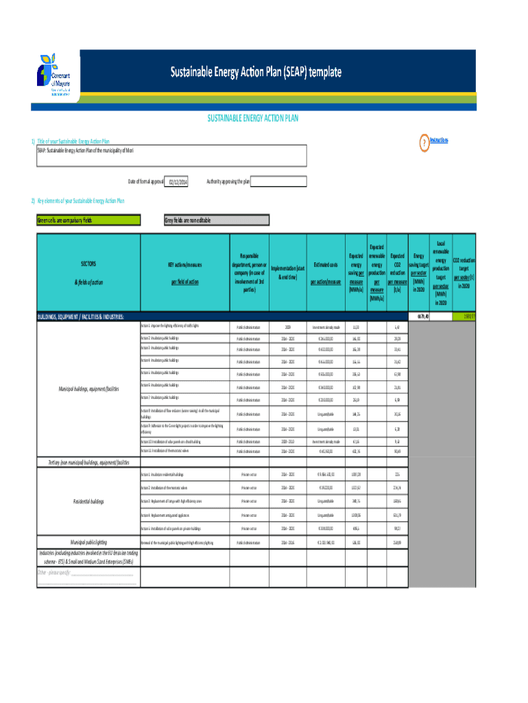 Fillable Online mycovenant eumayors leap.unep.orgsustainable-energy ...