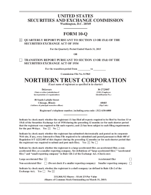 Fillable Online Q1-2015 Form 10-Q. Northern Trust Q1-2015 Form 10-Q Fax ...
