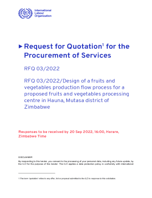 Fillable Online RFQ Services. RFQ for Goods (template) Fax Email Print - pdfFiller