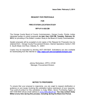 Fillable Online ftp orangecountyfl Request for Proposal City of Edina ...