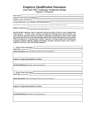 Fillable Online Engineering Consultant Qualification - Georgia ...