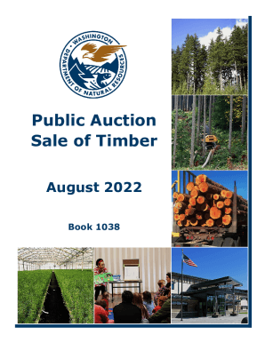 Fillable Online August 2022 DNR Auctions - Washington State Department ...