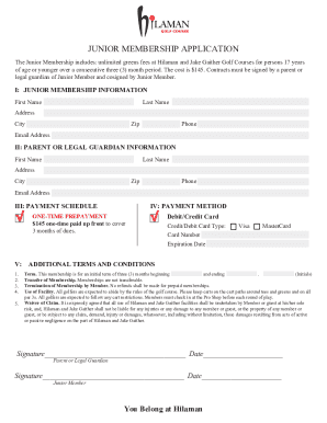 Fillable Online membership-junior Fax Email Print - pdfFiller