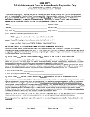 Fillable Online cdn.cocodoc.compdfviolation-appeal-form(WEB COPY) Toll ...