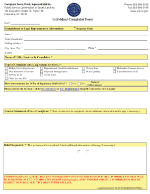 Fillable Online psc sc So, I'm going to Represent Myself Before the PSC ...