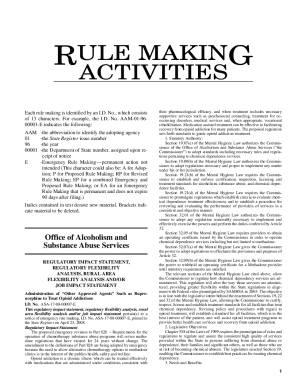 Fillable Online docs dos ny RULE MAKING RULE MAKING ACTIVITIES Each rule making is identified by ...
