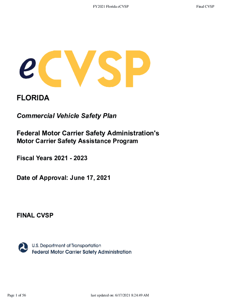 Fillable Online www7.fmcsa.dot.govfastactflorida-fy-2018-mcsapFlorida ...