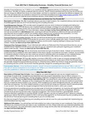 Fillable Online SFS Form ADV Part 3 Fax Email Print - pdfFiller